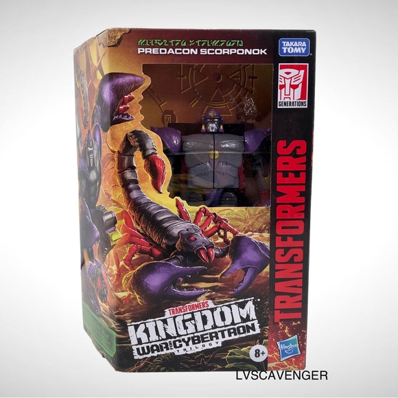 Hasbro | Toys | Transformers Kingdom Deluxe Class Predacon Scorponok ...